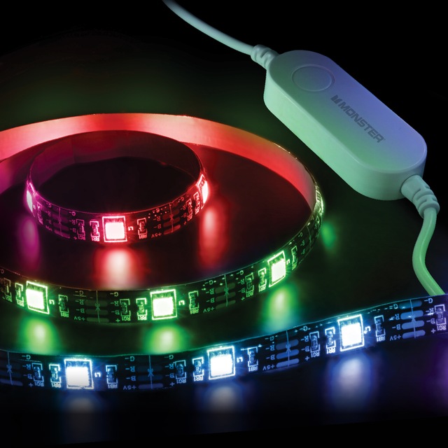Monster Illuminessence Series Smart Multicolour LED Strip Light, 2-m ...