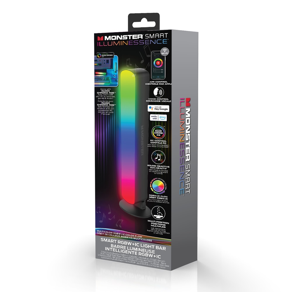 Monster Illuminessence Light Bar Smart Light with RGB IC & Sound ...