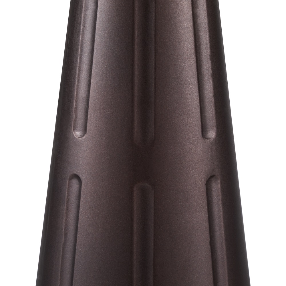 NOMA Astoria Clear Ribbed Glass Triple-Head Outdoor Lamp Post, Weather ...