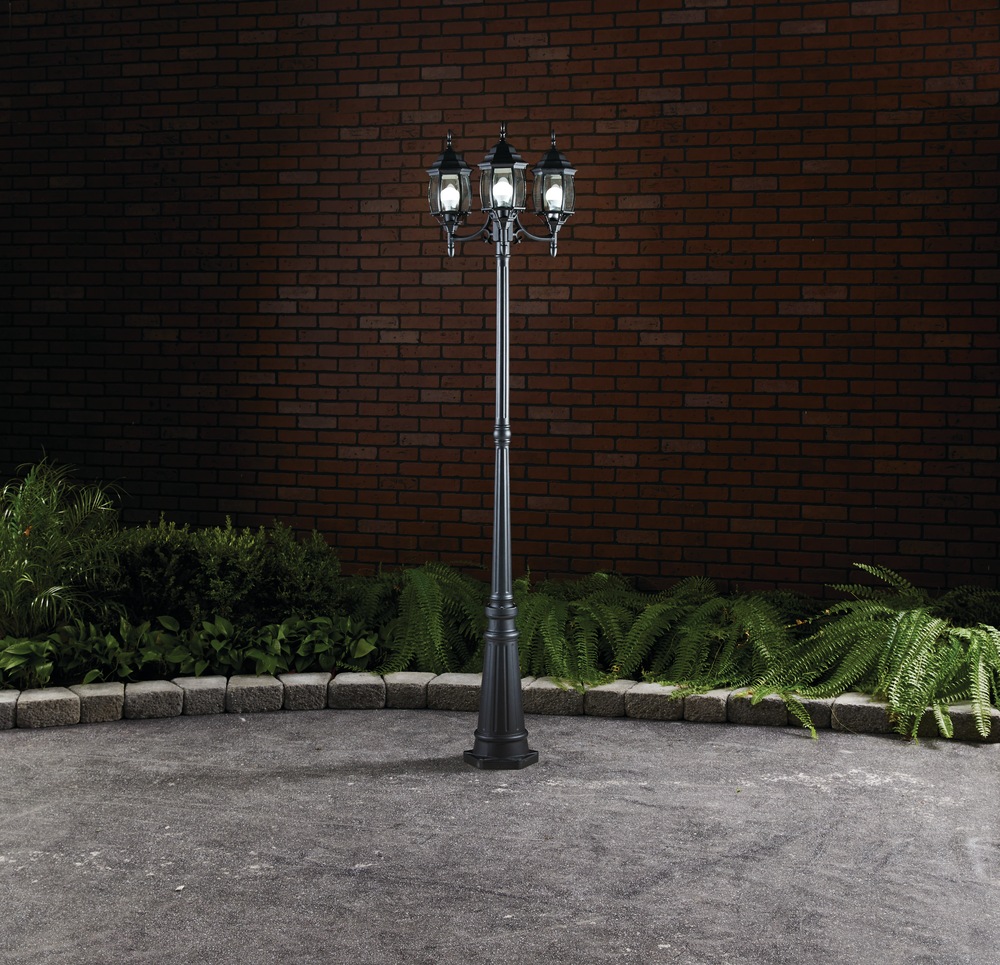 Lanterne sur poteau d'extérieur à 3 têtes NOMA, résistant aux ...