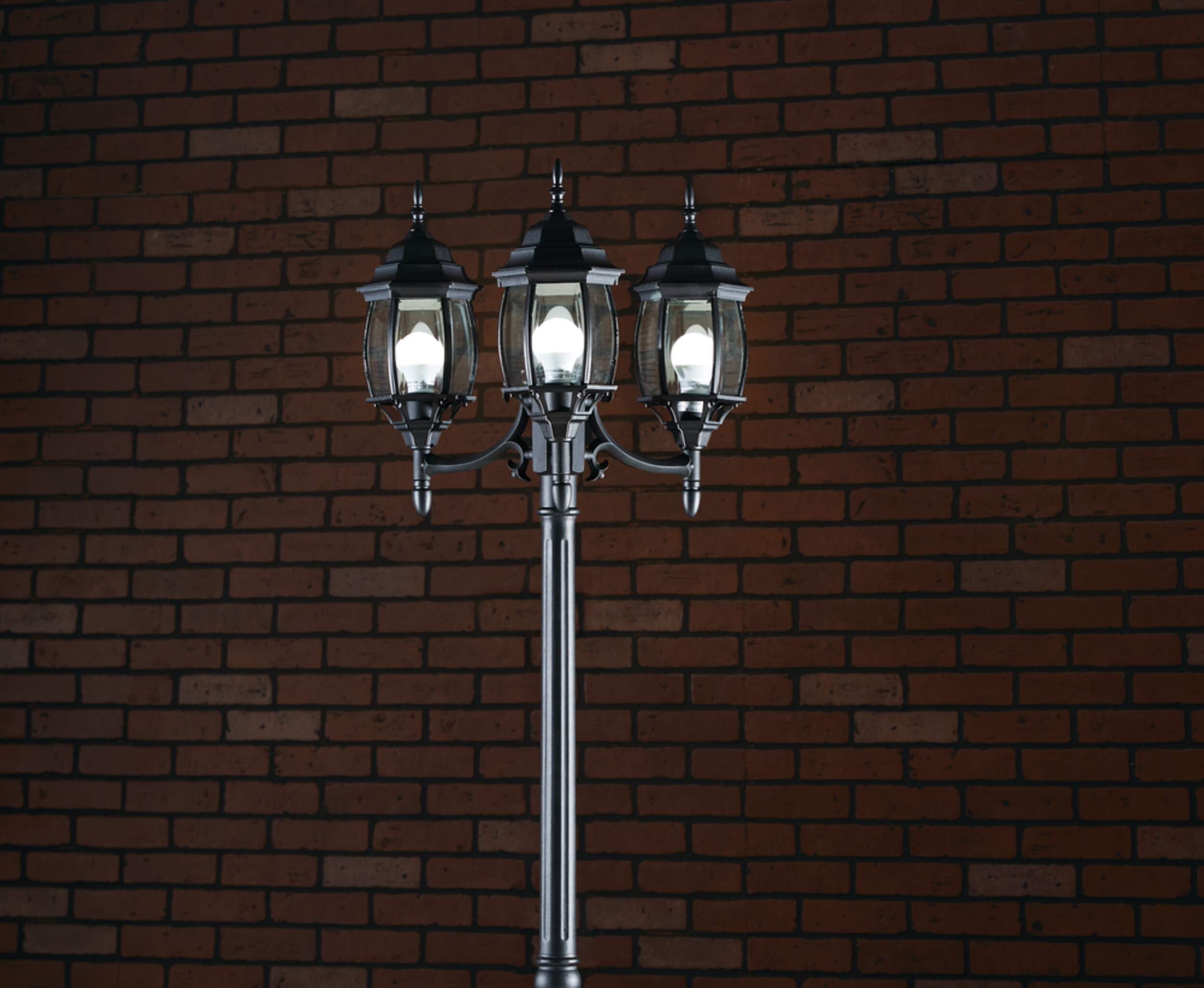 Lanterne sur poteau d'extérieur à 3 têtes NOMA, résistant aux ...