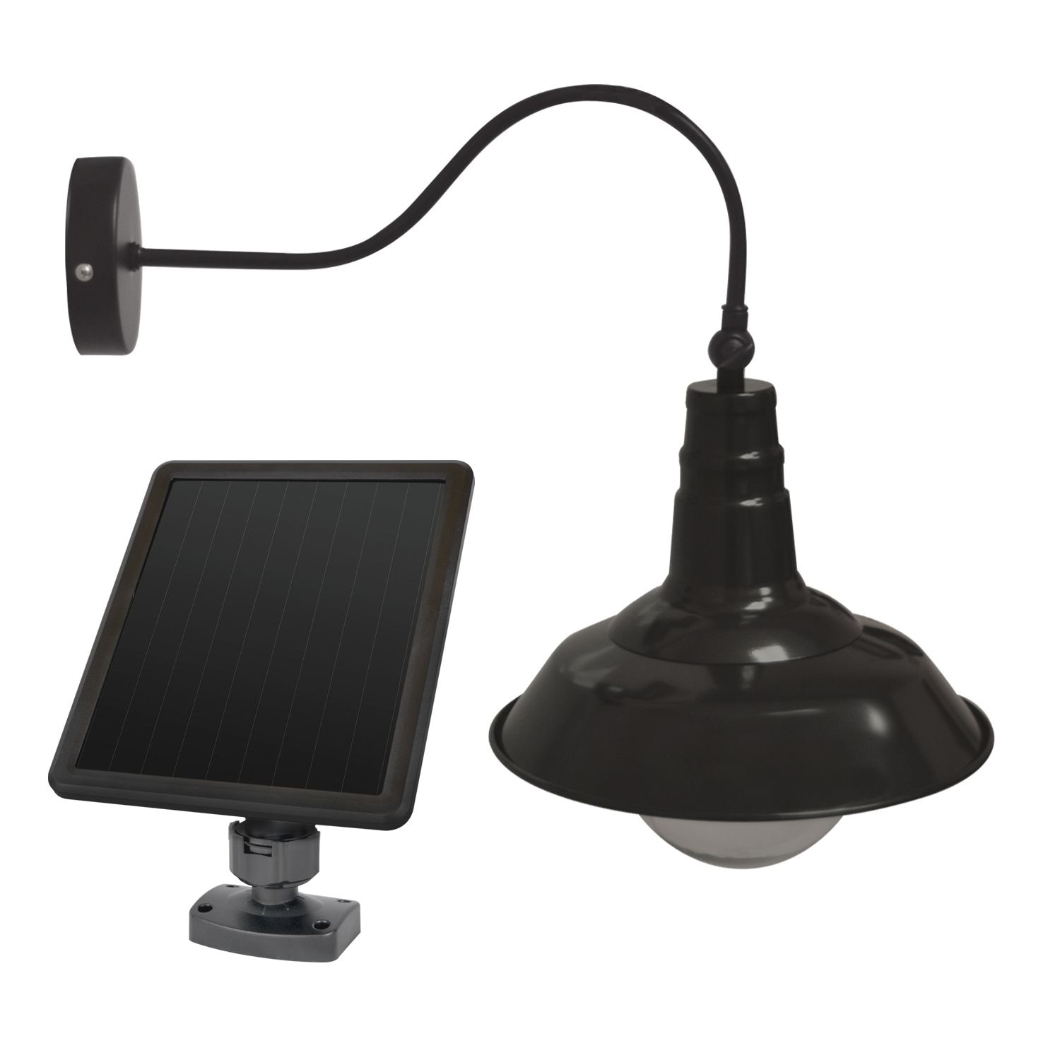 Sunforce Solar Gooseneck Wall Light with Vintage Bulb | Canadian Tire