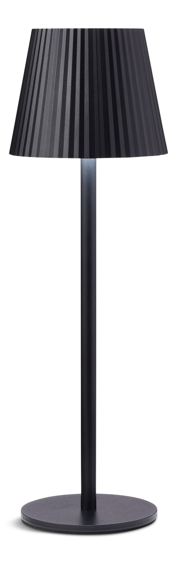 CANVAS Pleated Hood Metal Portable Dimmable LED Touch Lamp, 14-in ...