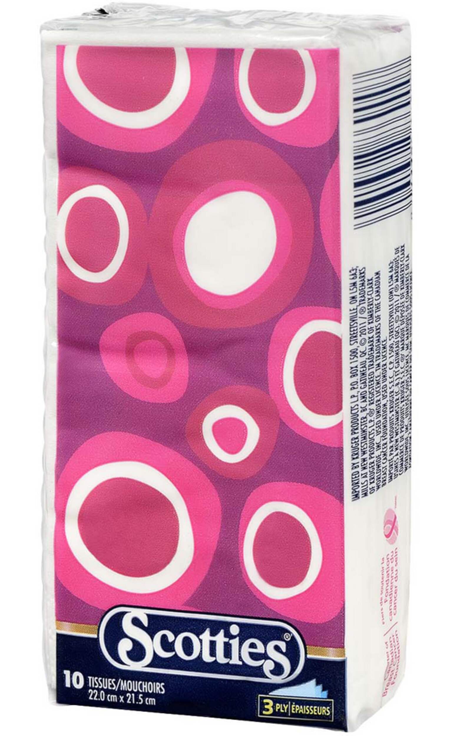 Scotties Pocket Facial Tissue, 3-Ply, 10 Sheets, 1-pk | Canadian Tire