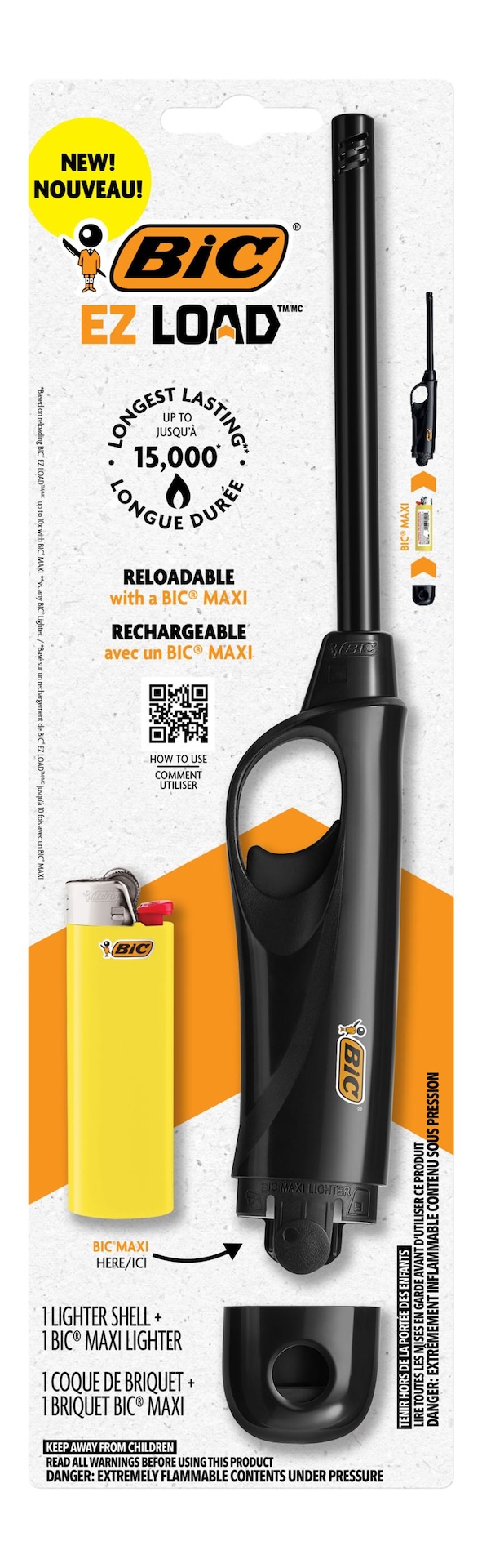 BIC® Reloadable Multi-Purpose Lighter, Black, 1-pk | Canadian Tire