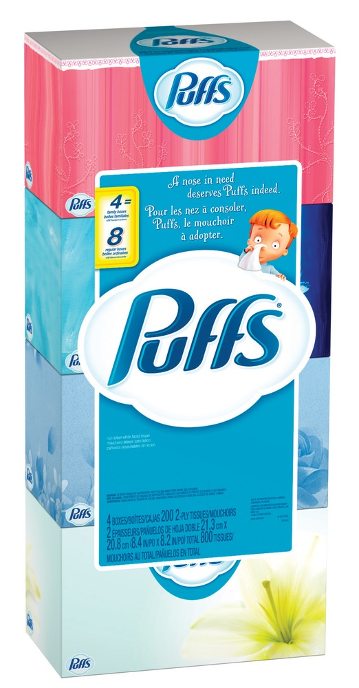 Puffs Basic Facial Tissue, 4-pk | Canadian Tire