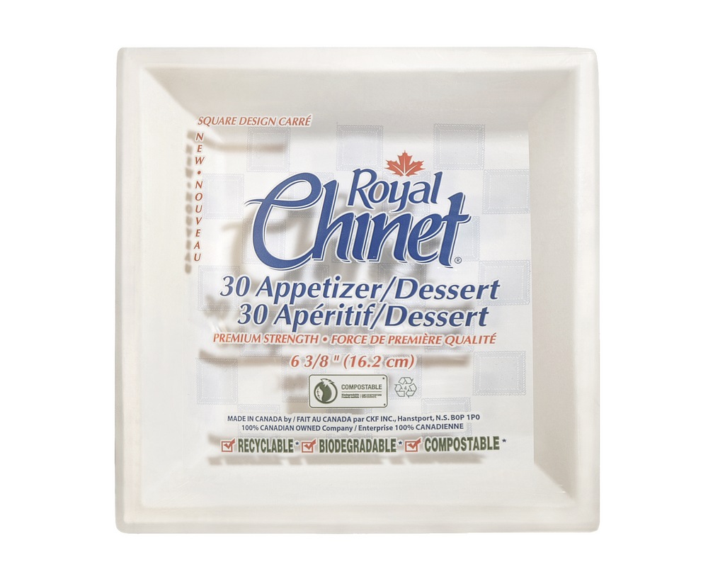 Royal Chinet Disposable Square Appetizer Plates, 6.38-in, | Canadian Tire