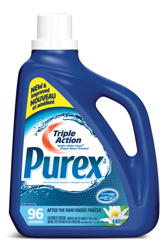 Détergent à lessive liquide Purex avec technologie Dirt Lift, parfums variés, 64 brassées, 2,95 ...