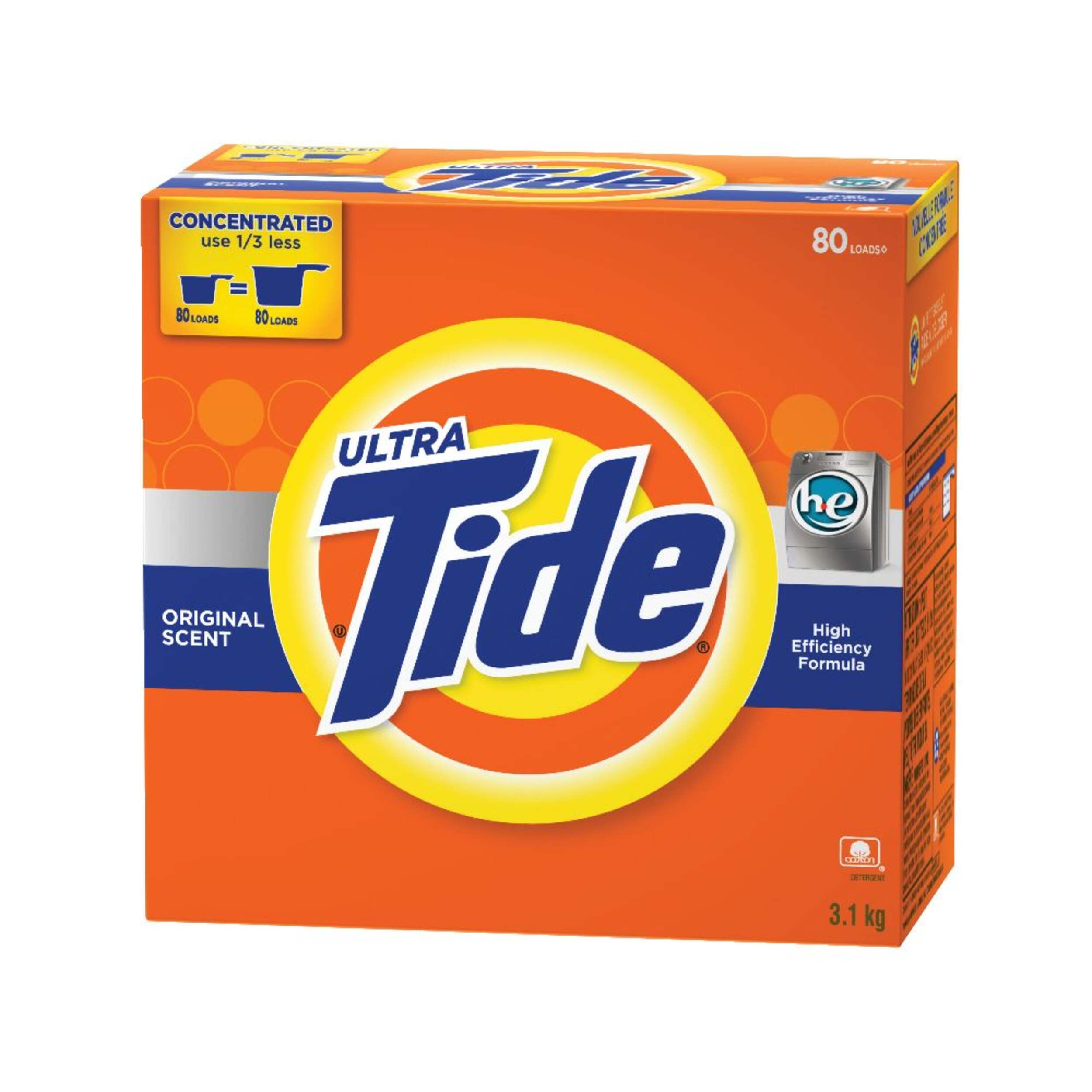 Tide Powder Laundry Detergent, Original, 89 loads, 3.1 kg | Canadian Tire