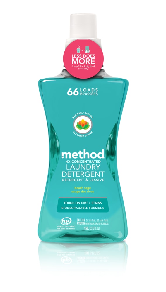 method Concentraded Liquid Laundry Detergent, Assorted Scents, 66-Load ...