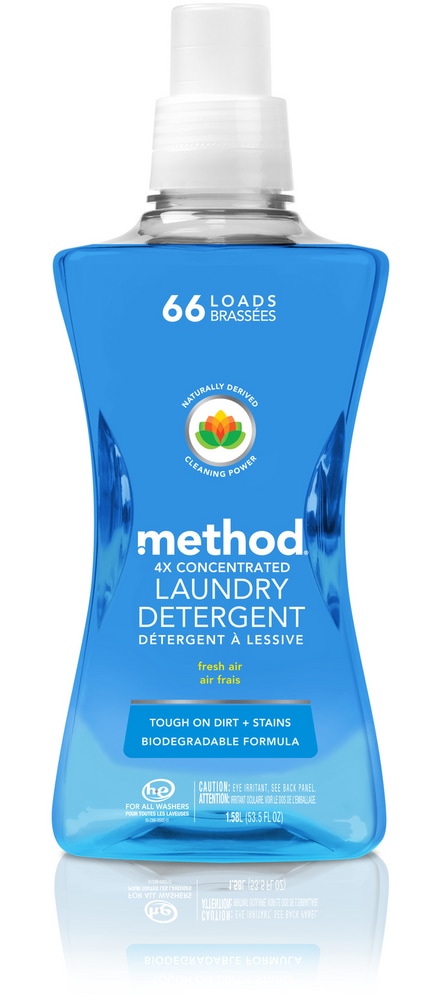 method Concentraded Liquid Laundry Detergent, Fresh Air Scent, 66-Load ...