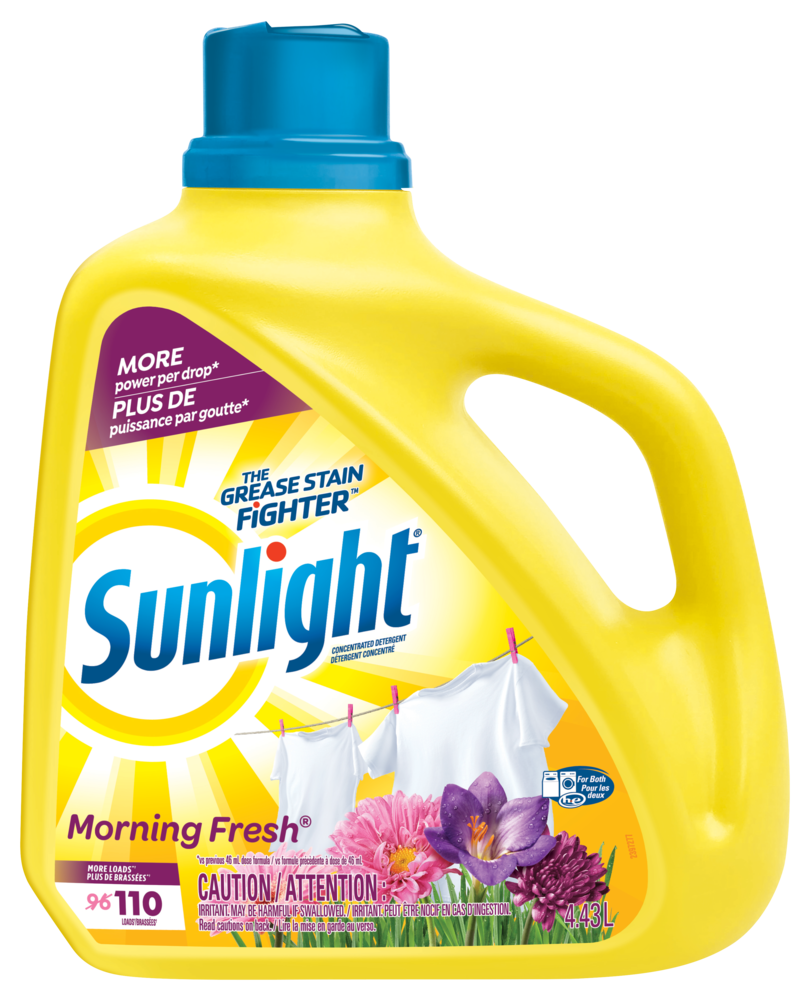 Sunlight Liquid Laundry Detergent, Assorted Scents, 110-Load, 4.4-L ...