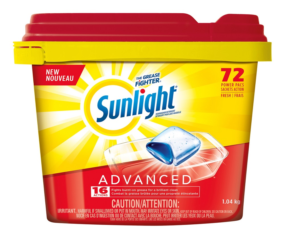 Sunlight Advanced Dishwasher Detergent, 72-pk | Canadian Tire