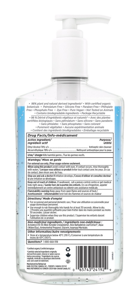 One Step Live Clean® Pump Hand Sanitizer Gel with Aloe, Natural Scent ...