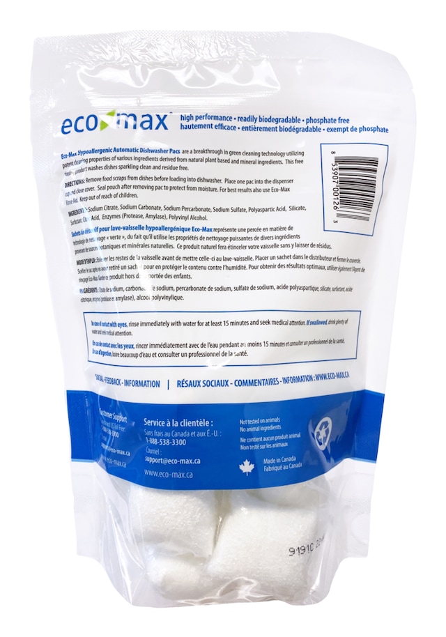 Eco-Max Dishwasher Detergent Tabs, Unscented, 20-pk | Canadian Tire