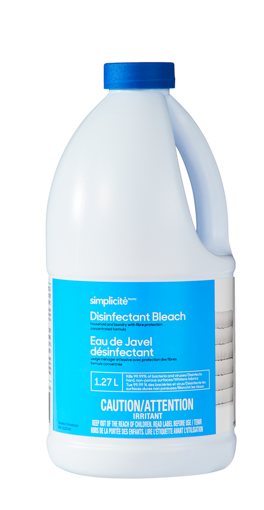 Simplicité Multi-Purpose Liquid Disinfectant Laundry Bleach, 1.3-L | Canadian Tire