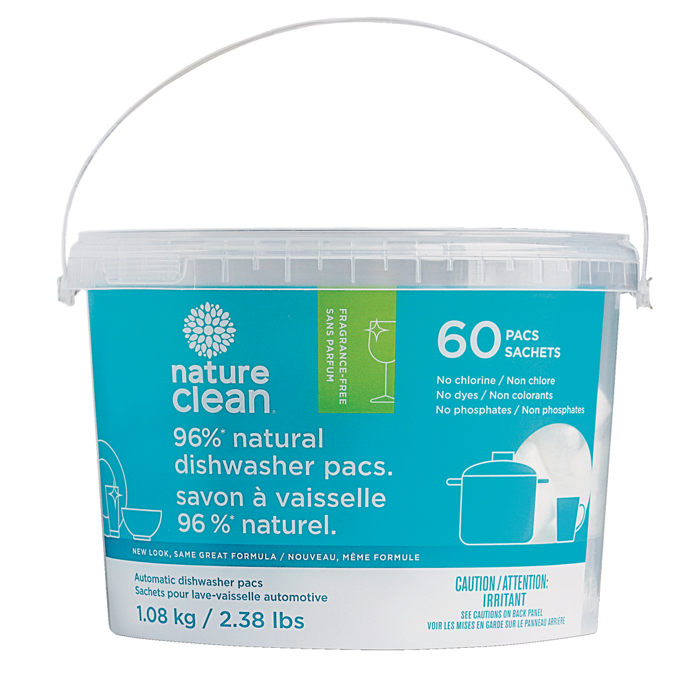 Détergent pour lave-vaisselle Nature Clean, 60 pq. | Canadian Tire
