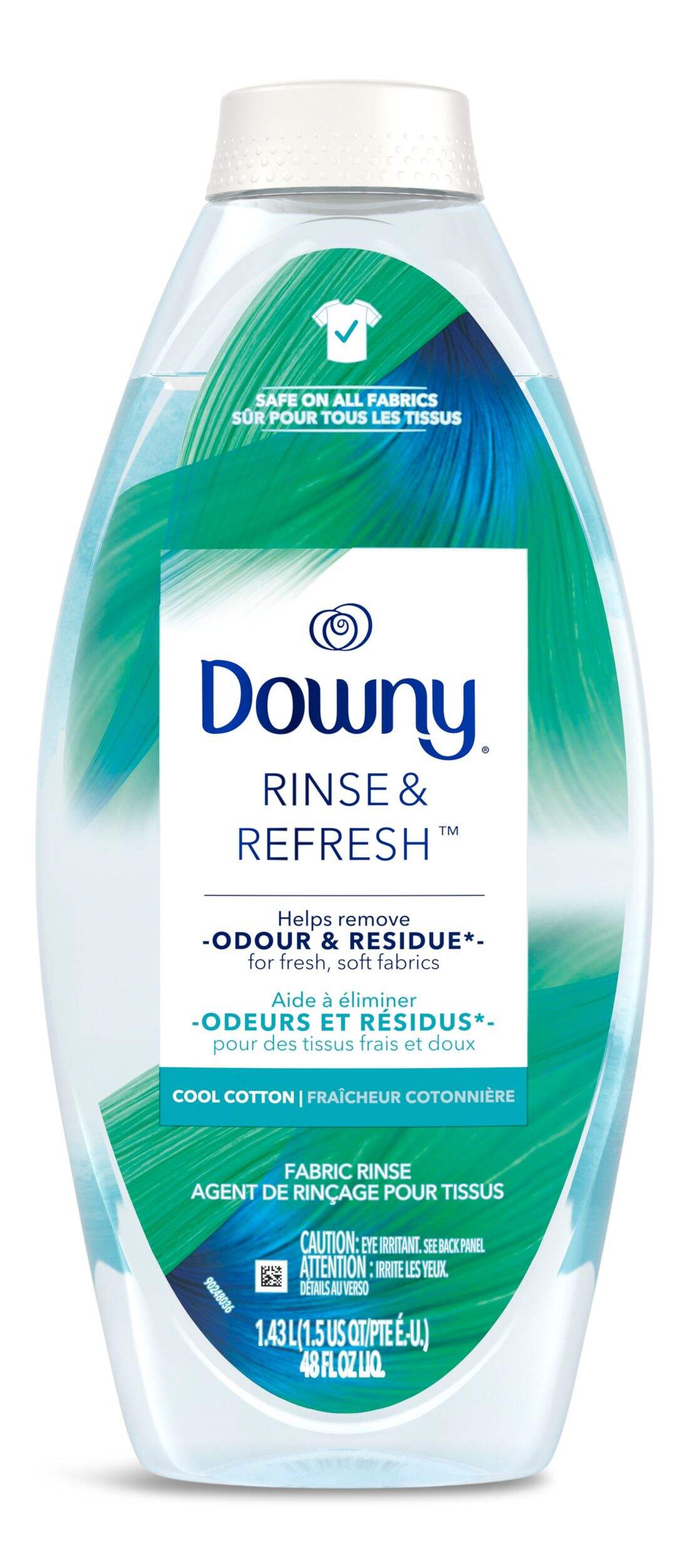 Downy RINSE & REFRESH Laundry Odor Remover and Fabric Softener, Cool ...