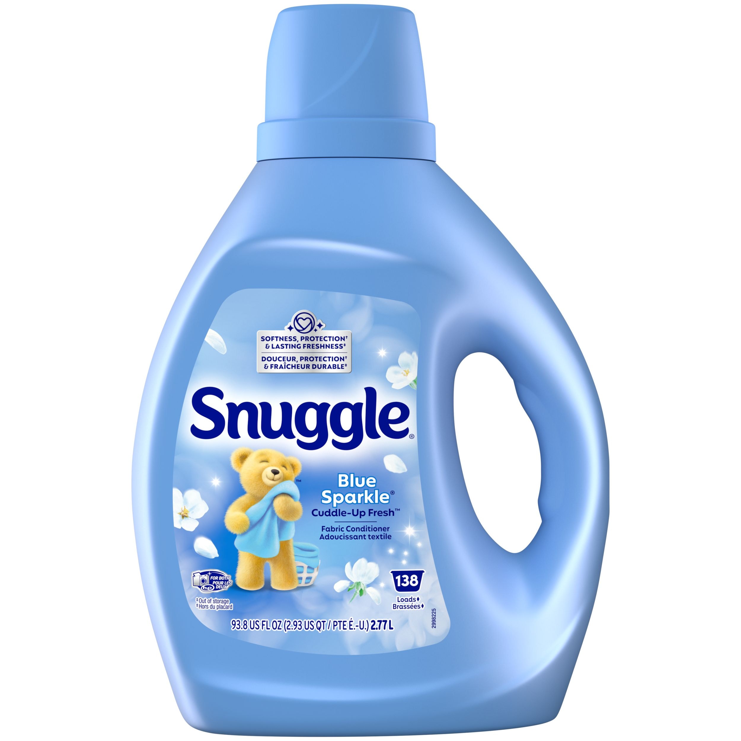 Snuggle Blue Sparkle Cuddle-Up Fresh Liquid Fabric Softener, 138-Load ...