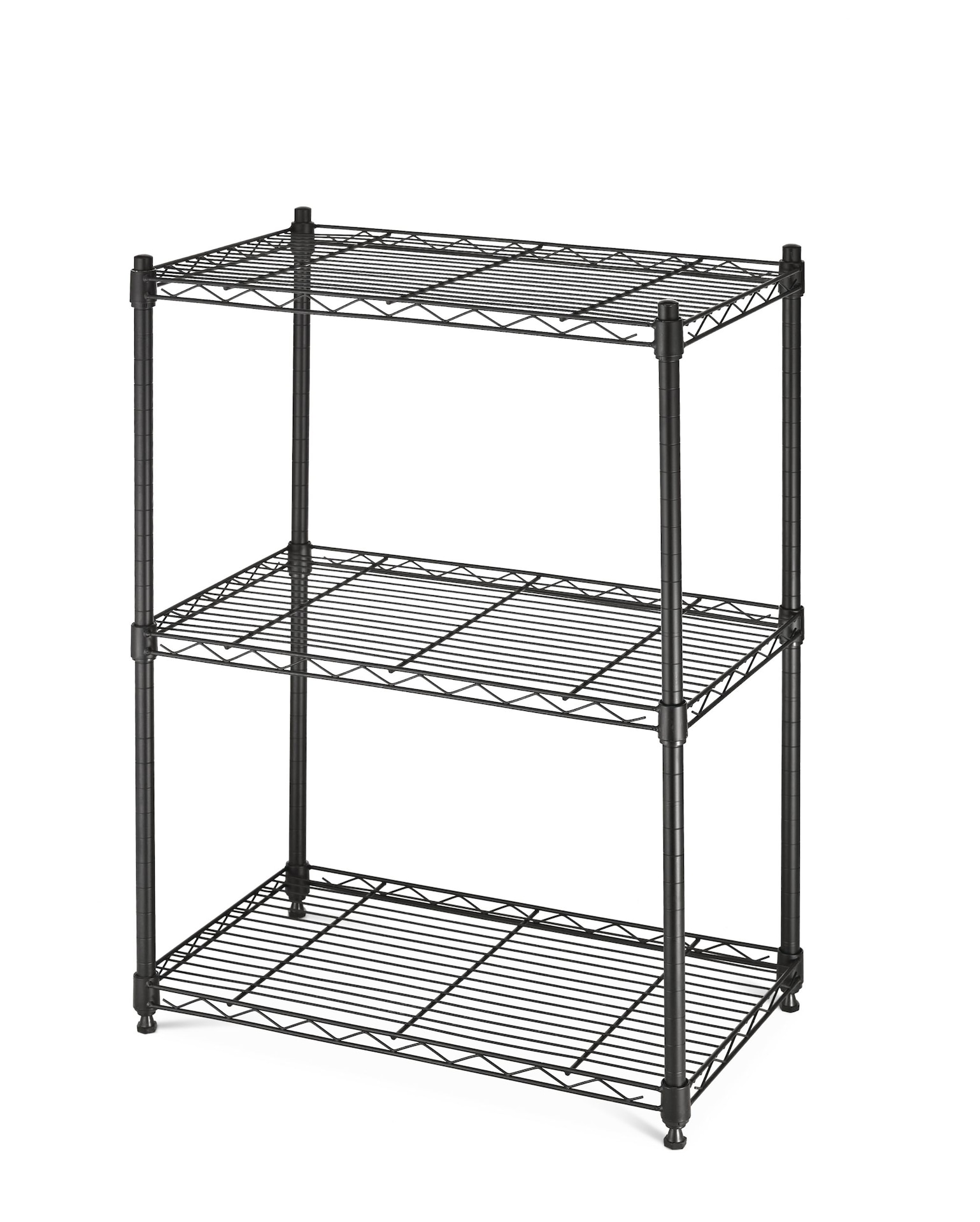 For Living Metal 3 Tier Adjustable Wire Shelving Storage Unit Black Canadian Tire