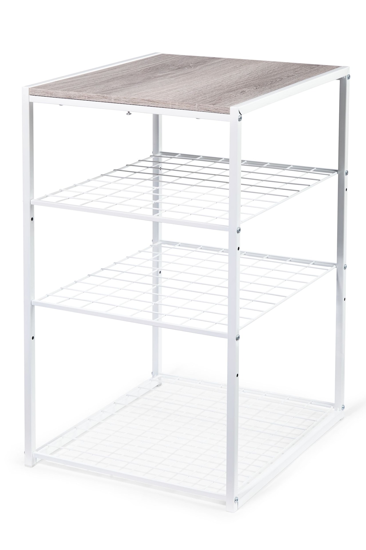 type A Linear Stackable 3-Shelf Storage Unit, White | Canadian Tire