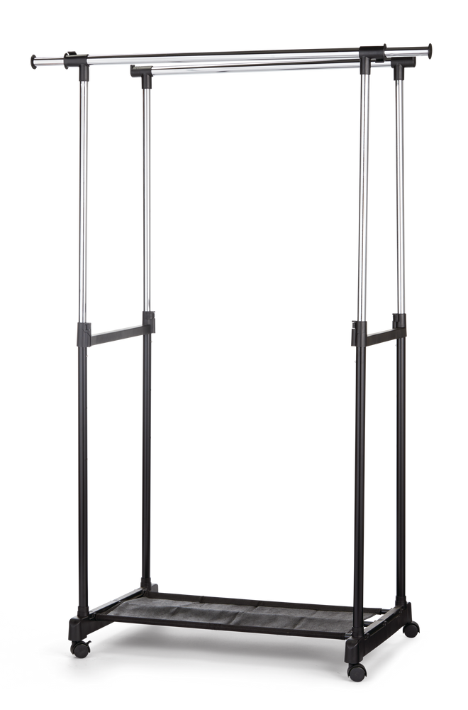 type A Prime Adjustable Double Rail Freestanding Clothing Rack with ...