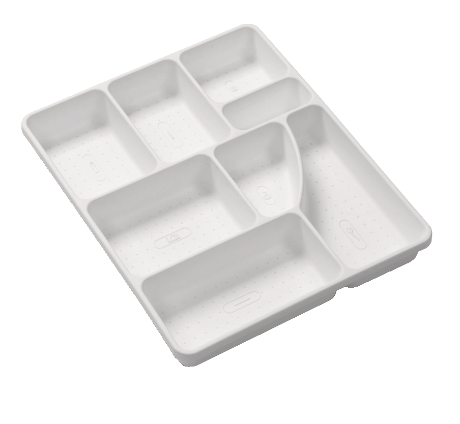 Madesmart Large 7-Compartment Junk Drawer Storage Organizer Tray For ...