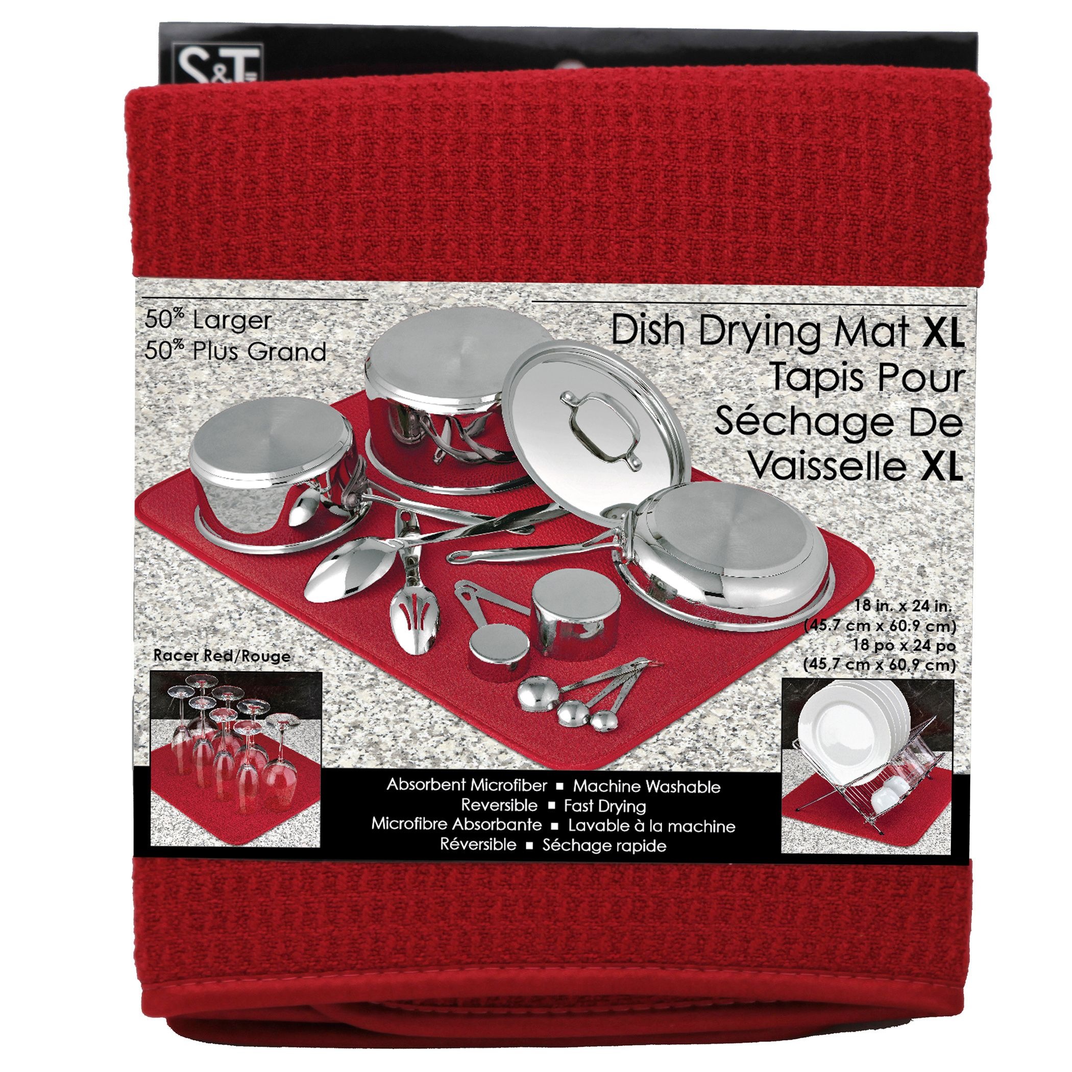 Extra-Large Red Dish Drying Mat | Canadian Tire