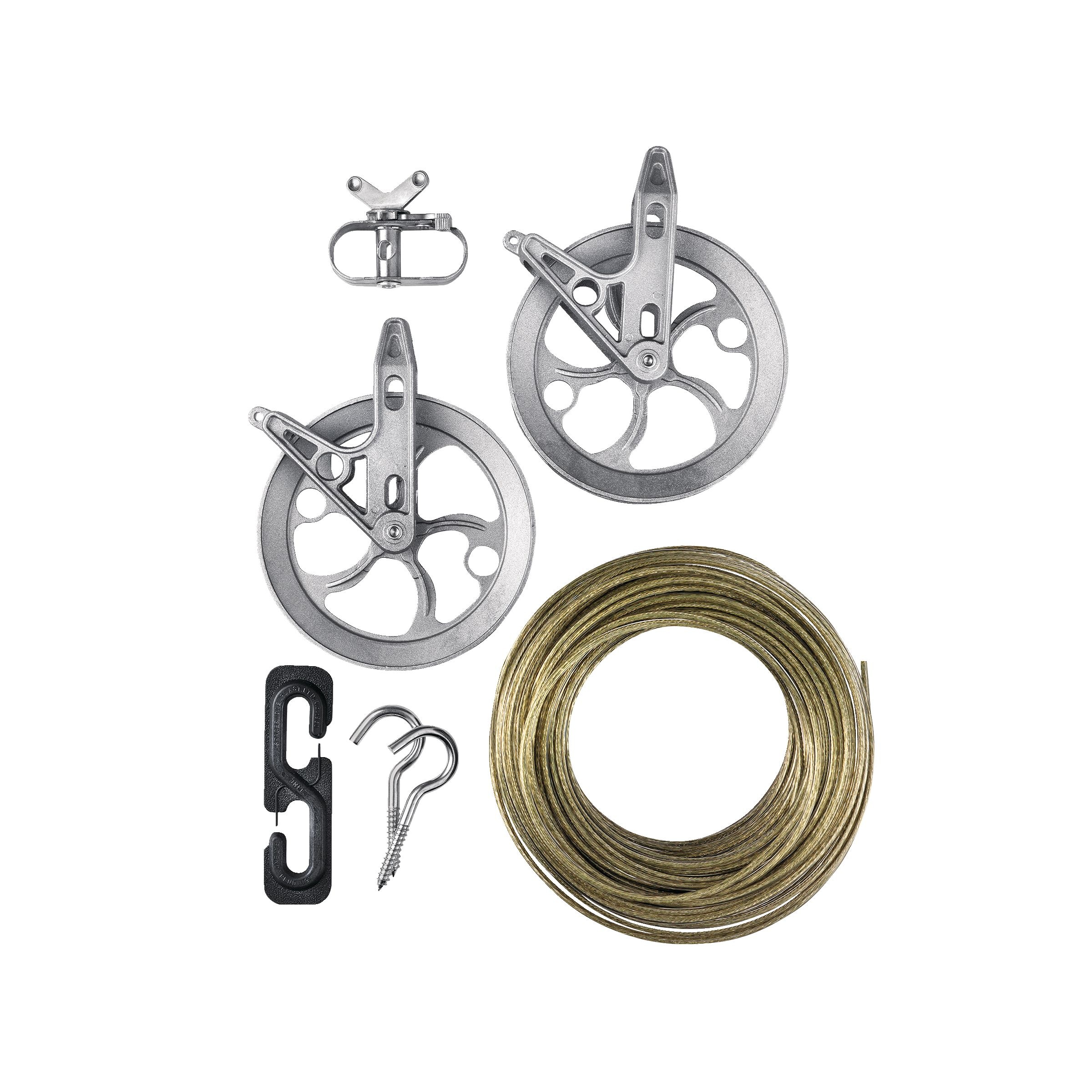 Strata Heavy duty Clothesline Kit for Indoor Outdoor 150 ft Canadian Tire