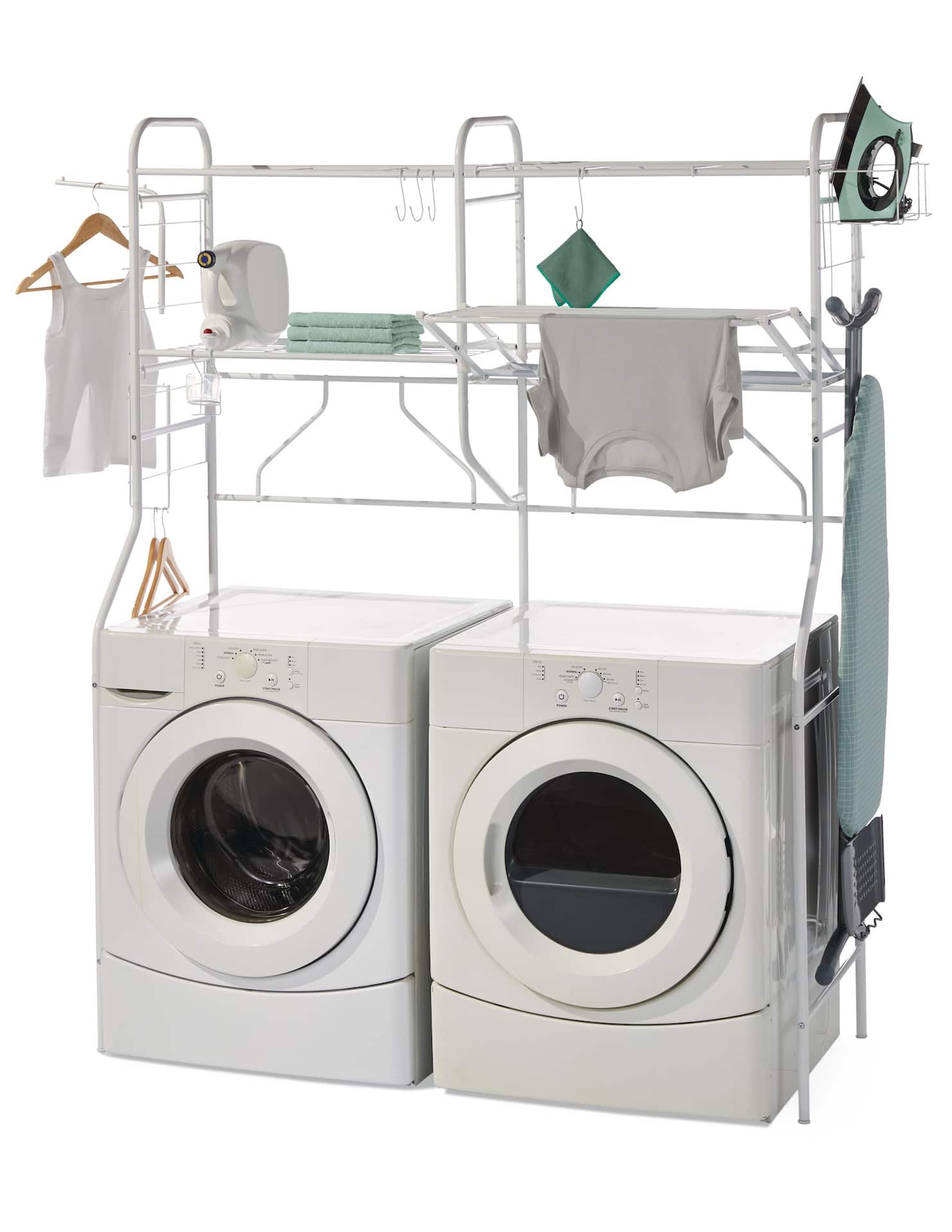 type A Linear Double Unit Laundry Organization System White Canadian Tire