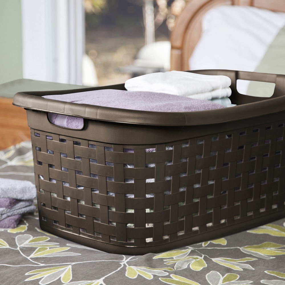 Sterilite Weave Laundry Basket, Espresso | Canadian Tire