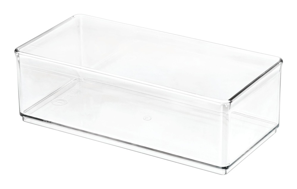 The Home Edit by iDESIGN Clear Stackable Short Shallow Organizing ...