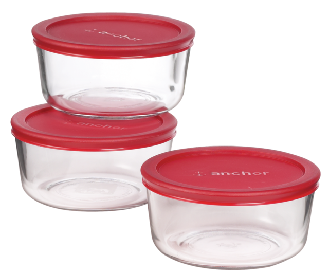 Contenants de rangement en verre Anchor Hocking, 4 tasses, paq. 6 ...