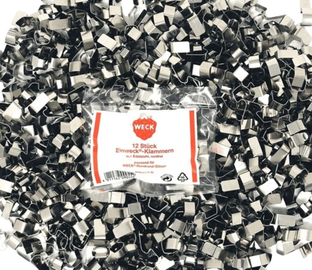 Weck Stainless Steel Clamps for Weck Jars, BPA-free, 12-pk | Canadian Tire