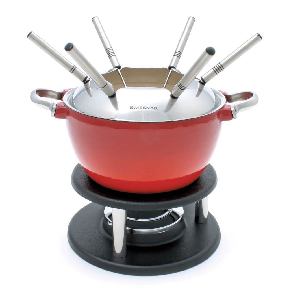 Swissmar Noirmont Cast Iron Fondue Set, Red, 10-pc | Canadian Tire