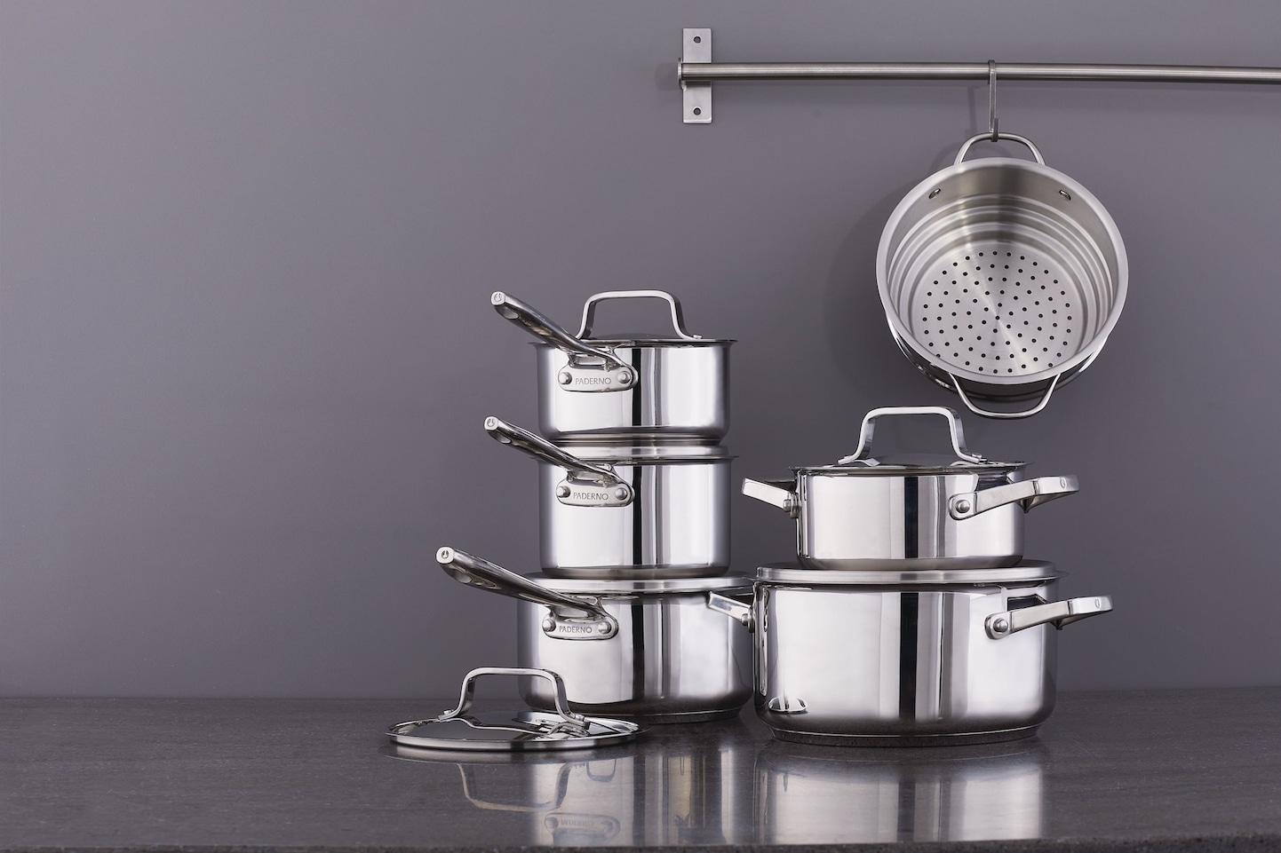 PADERNO Canadian Signature Stainless Steel Cookware Set, Dishwasher ...
