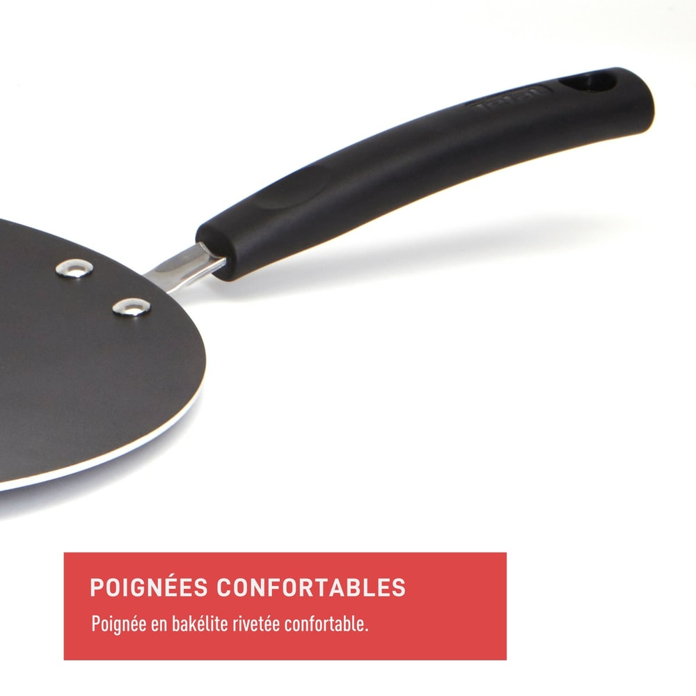 Poêle à frire T-fal Tawa, antiadhésive, allant au lave-vaisselle et au ...