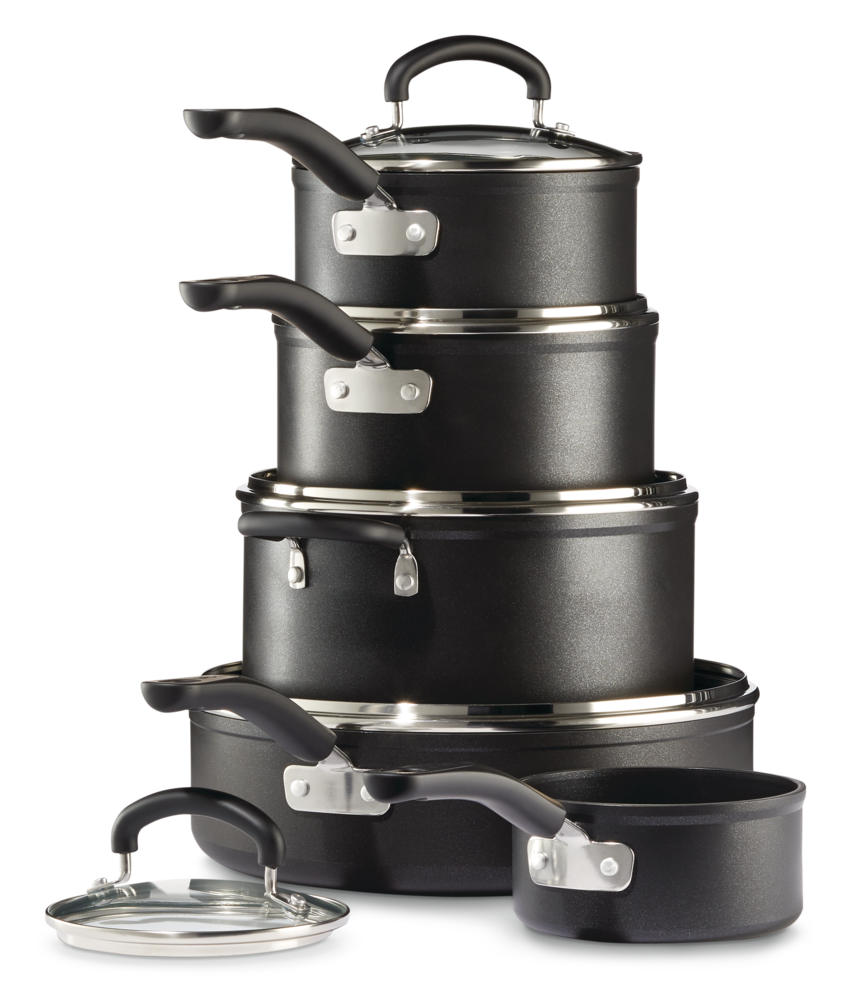 T-fal Extreme Titanium Cookware Set, Non-stick, Dishwasher & Oven Safe ...