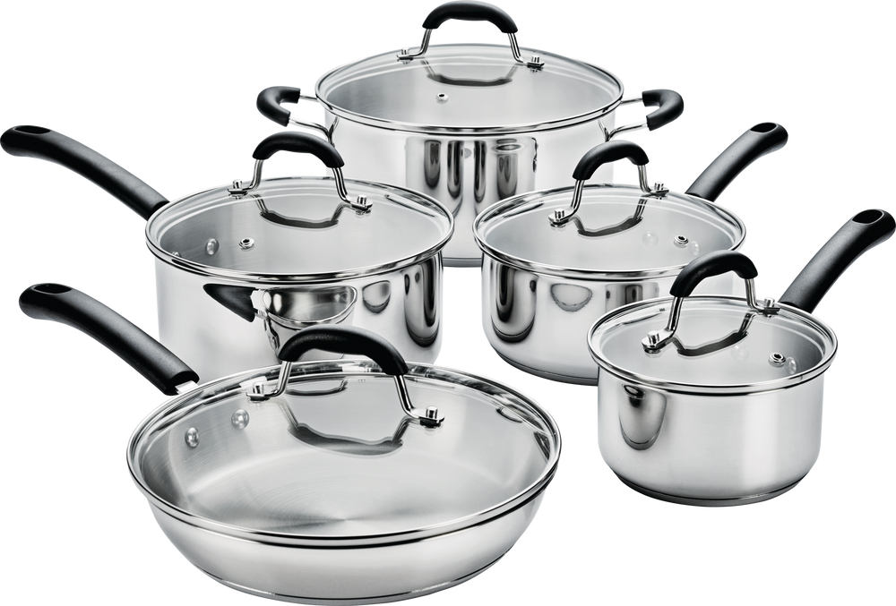MASTER Chef Stainless Steel Cookware Set,10-pc | Canadian Tire