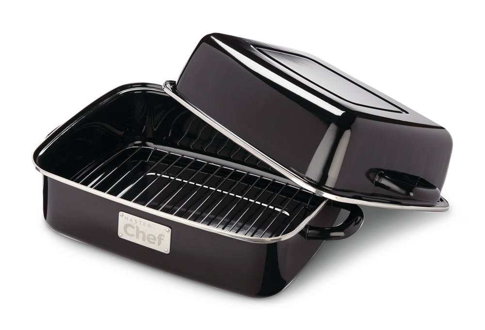 MASTER Chef Rectangular Enamel Double Roaster, 41 x 30cm | Canadian Tire