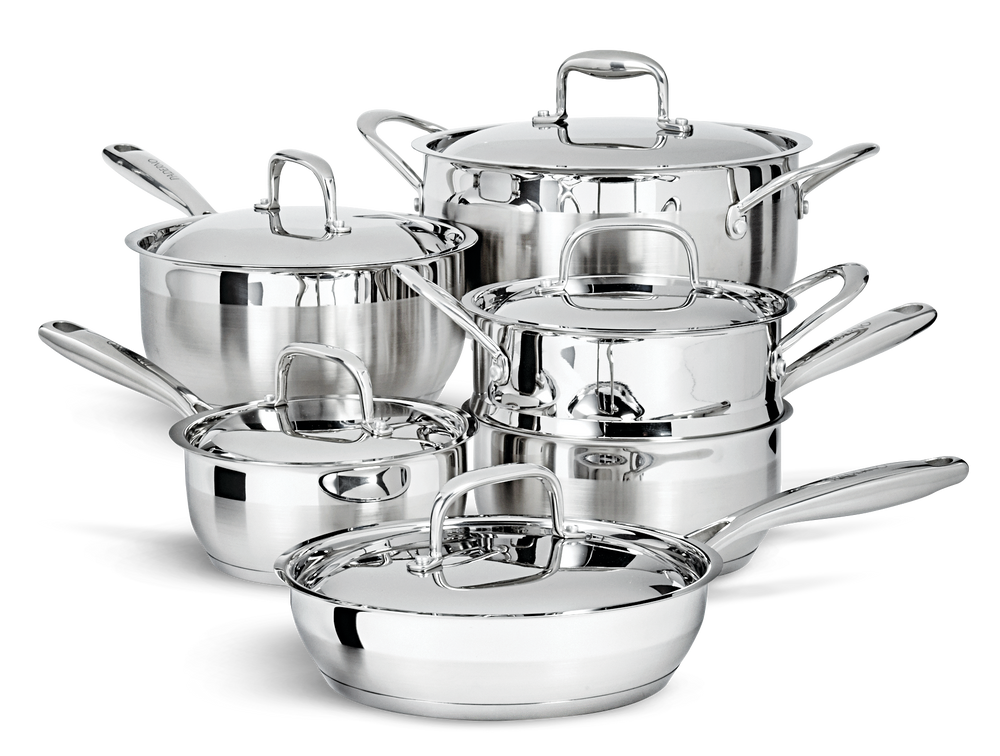 PADERNO Canadian Classic Stainless Steel Cookware Set, Dishwasher ...