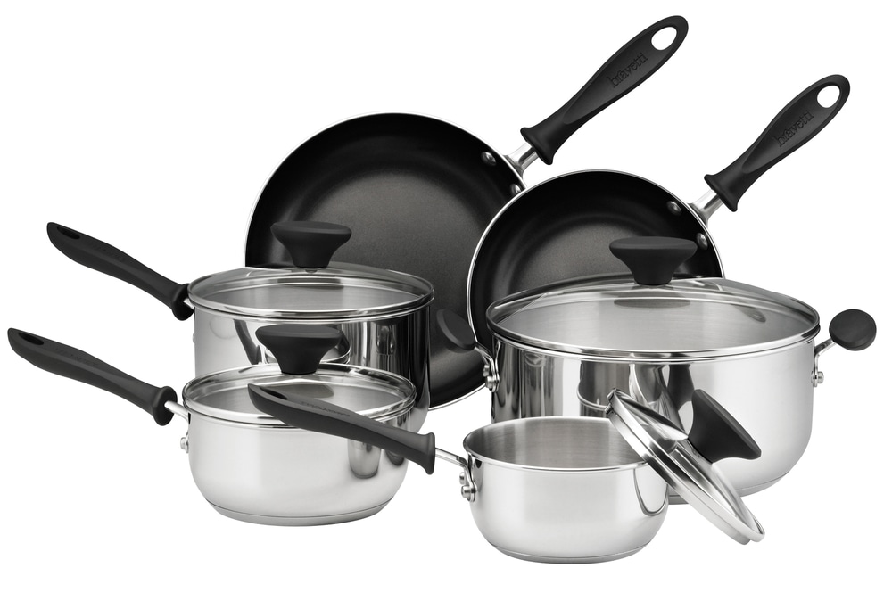 Bravetti Stainless Steel Cookware Set, 10-pc | Canadian Tire