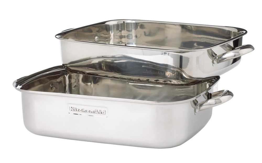 KitchenAid Stainless Steel Double Roaster, 18-in | Canadian Tire