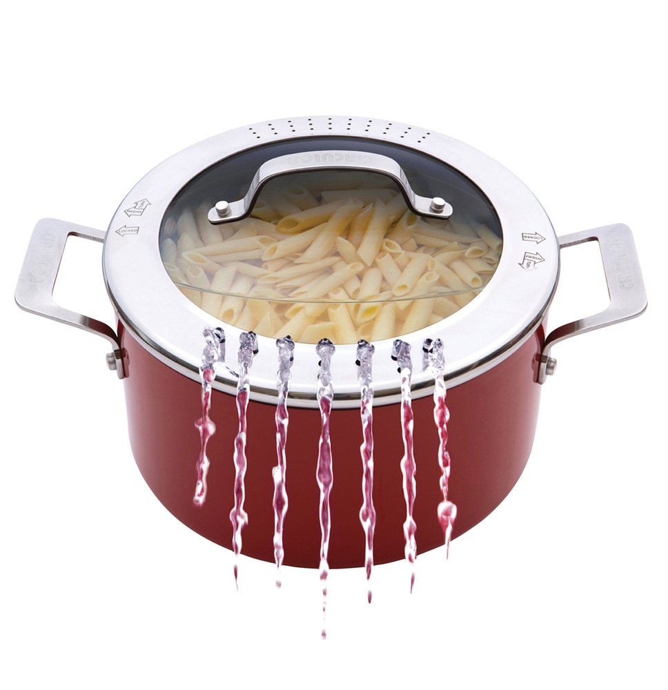 Circulon Red Straining Stock Pot | Canadian Tire
