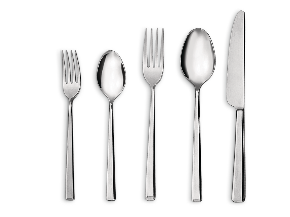 Service de couverts en inox PADERNO Laurier pour 4 personnes, 20 pièces ...