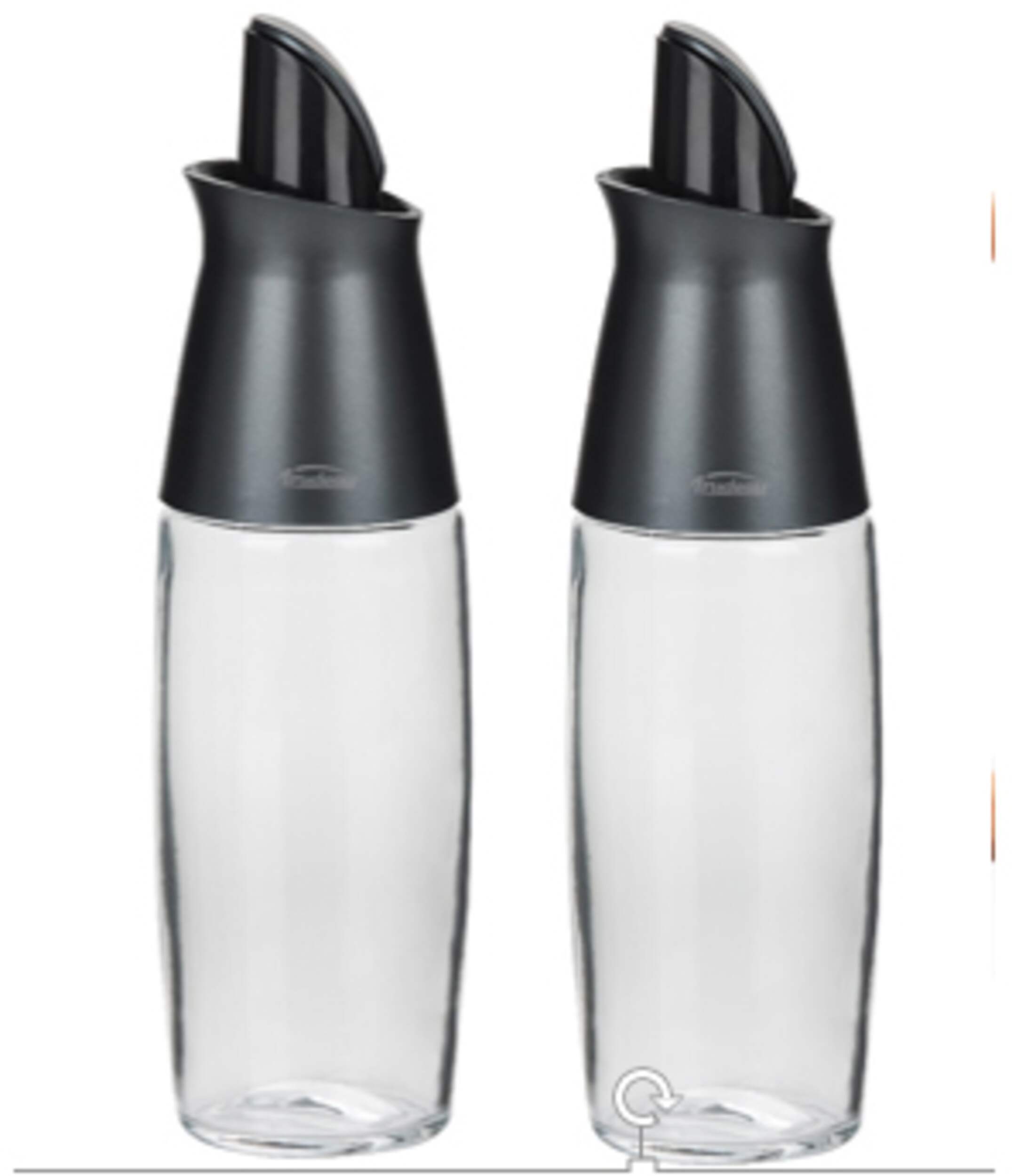Trudeau Glass Automatic Oil Bottle Dispenser Set, 2-pc, Clear ... Trudeau Glass Automatic Oil Bottle Dispenser Set, 2-pc, Clear ...