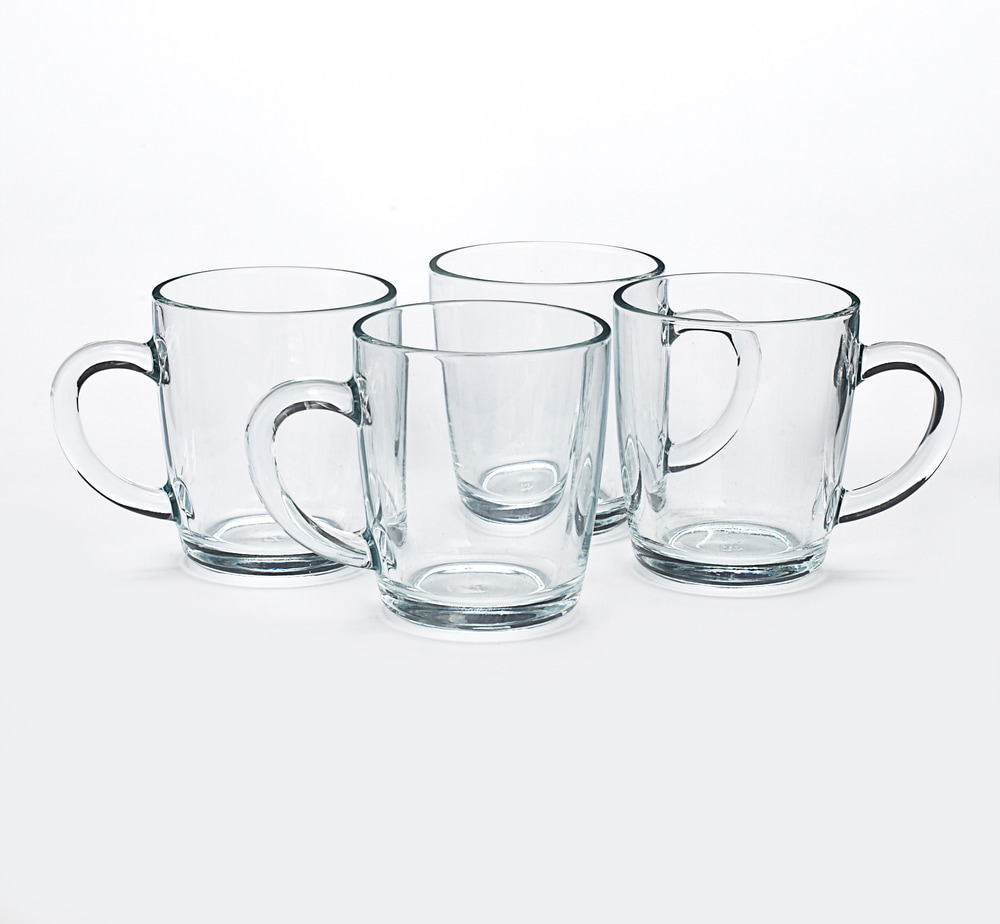 H2K Glass Coffee Mug, 4-pk | Canadian Tire