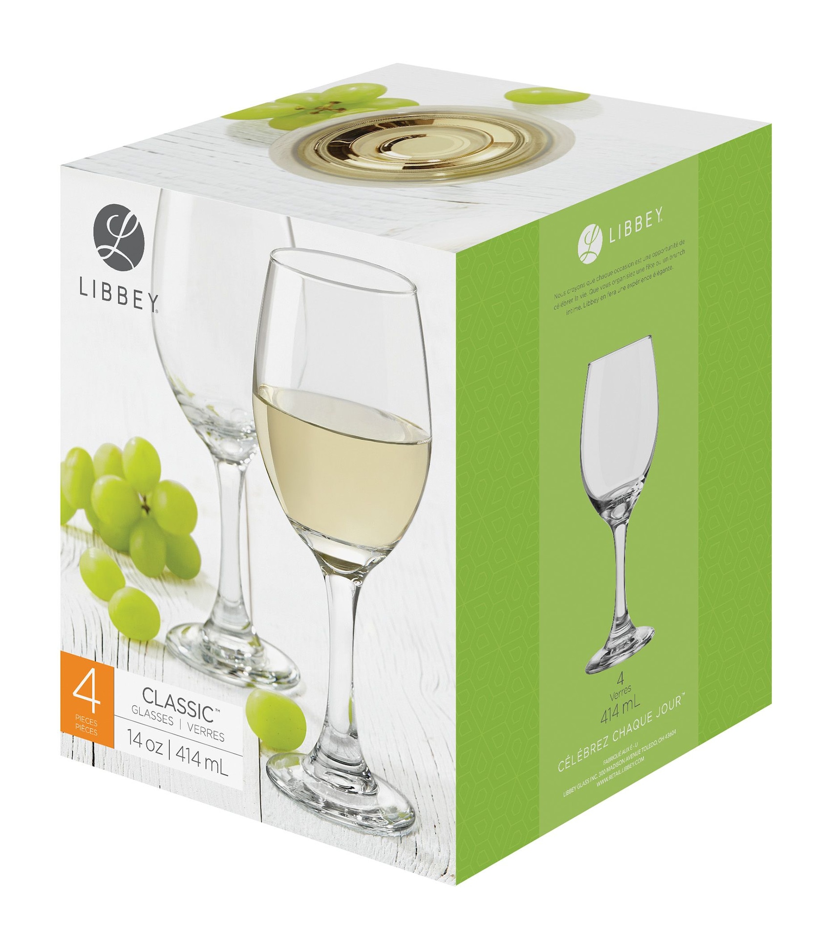 Libbey Classic Stemmed Wine Glasses 14 Oz 4 Pk Canadian Tire