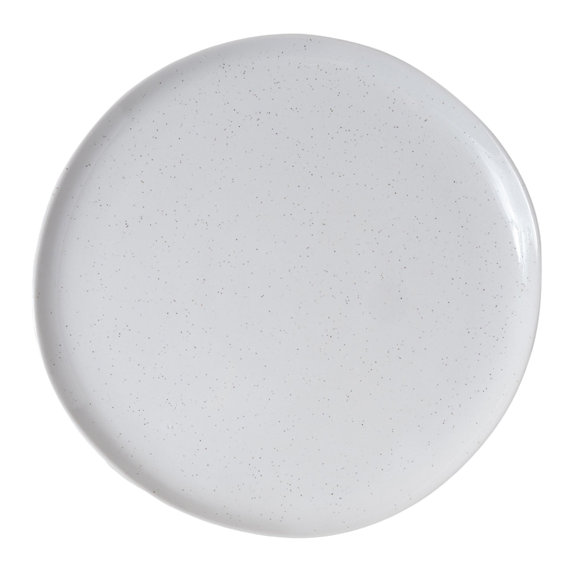 CANVAS Bettina Glossy Stoneware Salad Plate, 1-pc, White Speckle ...