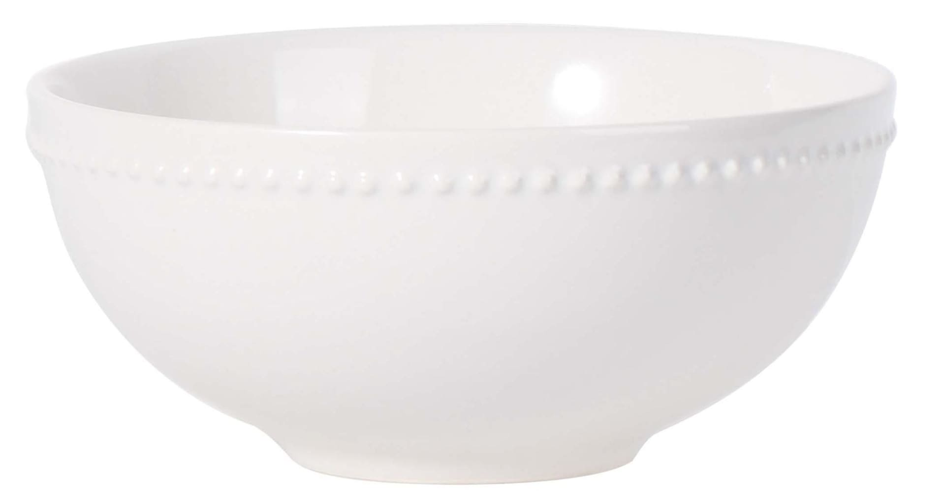 CANVAS Whitworth Beaded Rim Porcelain All-Purpose Bowl, 1-pc, White ...